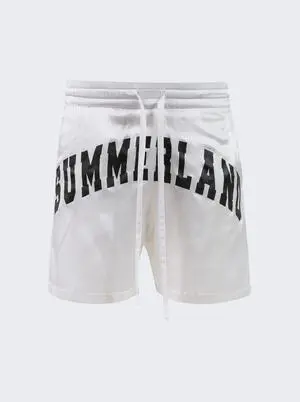 NAHMIAS Summerland Silk Shorts - Ivory