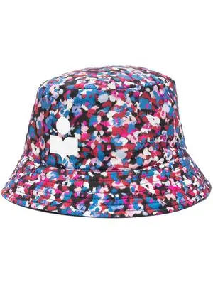 Isabel Marant Graphic-print Bucket Hat - Blue