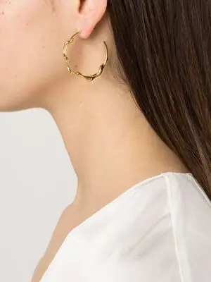 MARIA BLACK Plated Nuri 35 Hoop Earring
