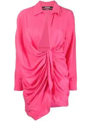 Jacquemus La Robe Bahia Shirt Dress - Pink