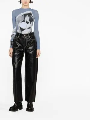 Eytys High-waist Faux-leather Trousers
