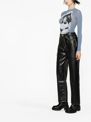 Eytys High-waist Faux-leather Trousers