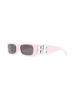 Balenciaga Crystal-embellished Sunglasses - Pink
