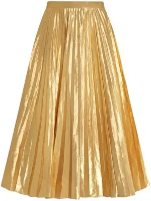 Altuzarra High Waist Pleated Midi Skirt