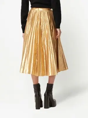 Altuzarra High Waist Pleated Midi Skirt
