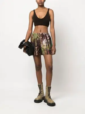 Alanui Tropical-print Thigh Length Shorts