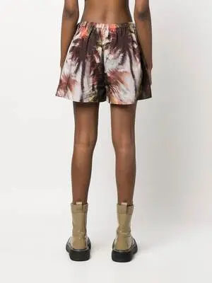 Alanui Tropical-print Thigh Length Shorts