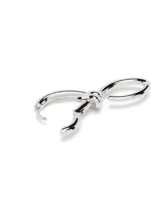 MARIA BLACK Pirro Twisted Hoop Earring - Silver