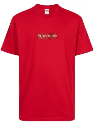 Supreme X Swarovski Box Logo T-shirt - Red