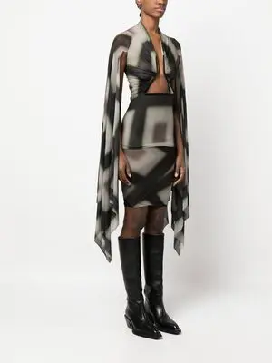Rick Owens Semi-sheer Draped Top