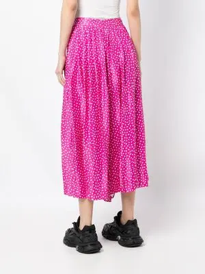 Off-White Pleated Polka Dot Trousers