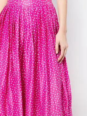 Off-White Pleated Polka Dot Trousers