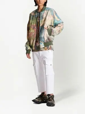 Balmain Painting-print Reversible Bomber Jacket