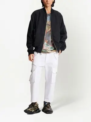 Balmain Painting-print Reversible Bomber Jacket
