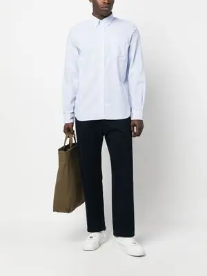Woolrich Striped Long-sleeve Shirt - Blue