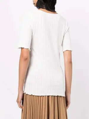 SKALL STUDIO Edie Pointelle Tee - White