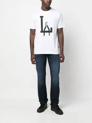 BOSS Washed Straight-leg Jeans