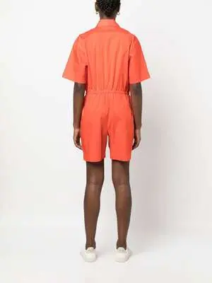 Paul Smith Stretch-cotton Playsuit - Red