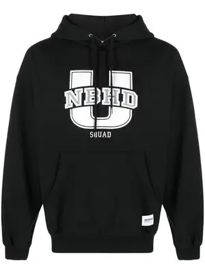 NEIGHBORHOOD Logo-print Cotton Hoodie - Black