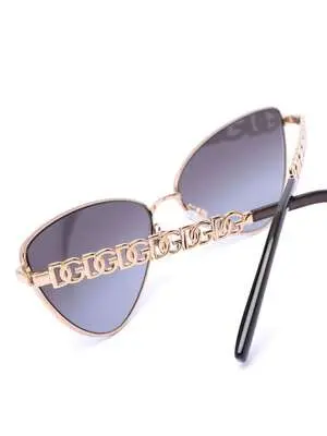 Dolce & Gabbana Logo Chain Cat-eye Sunglasses