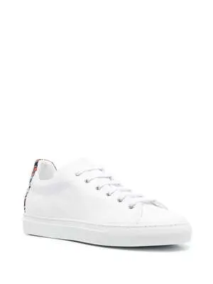 Missoni Zigzag-trimmed Leather Sneakers