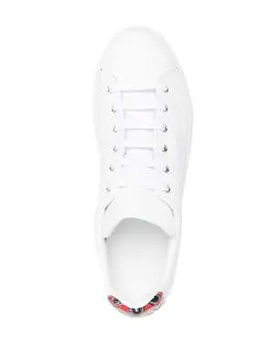 Missoni Zigzag-trimmed Leather Sneakers