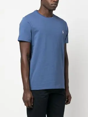 Polo Ralph Lauren Embroidered-logo T-shirt - Blue