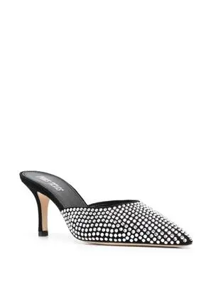 Paris Texas Hollywood 75mm Crystal-embellished Mules