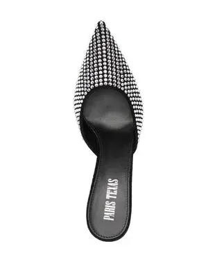 Paris Texas Hollywood 75mm Crystal-embellished Mules