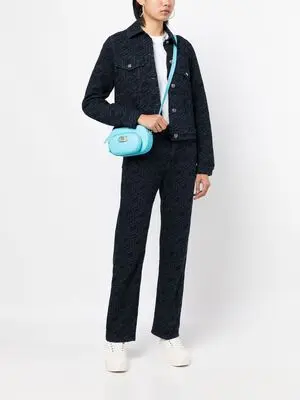 Mcm Mini Mode Travia Crossbody Bag - Blue