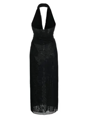 FISICO Halterneck Beach Dress - Black