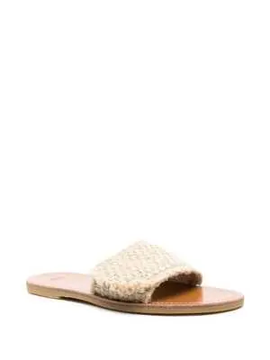 N°21 Woven Jute Flat Sandals