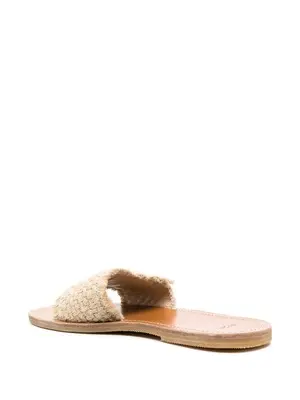 N°21 Woven Jute Flat Sandals