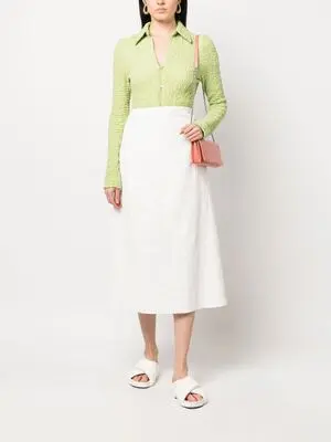JIL SANDER Flared Panelled Midi Skirt