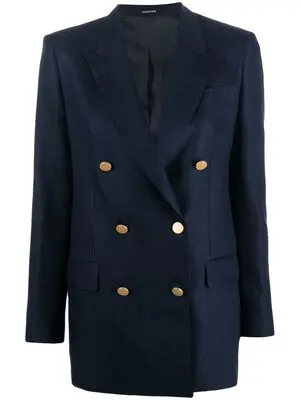 Tagliatore Double-breasted Tailored Blazer - Blue