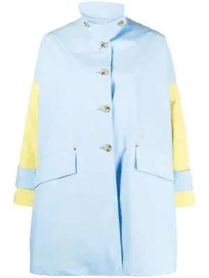 Mackintosh Humbie A-line Coat - Blue