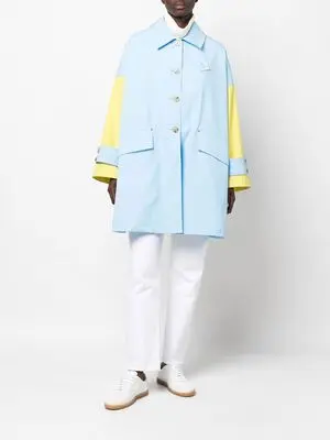 Mackintosh Humbie A-line Coat - Blue