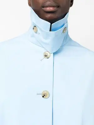 Mackintosh Humbie A-line Coat - Blue