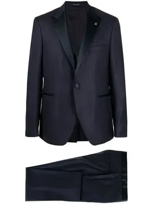 Tagliatore Three-piece Tailored Suit - Blue