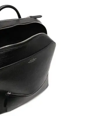 Smythson Grained-calf Leather Backpack - Black