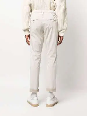 DONDUP Cropped Cotton Chino Trousers