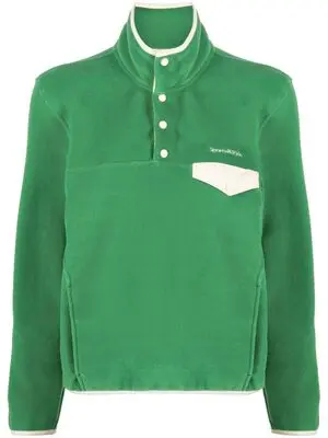 Sporty & Rich Funnel Neck Jumper - Green