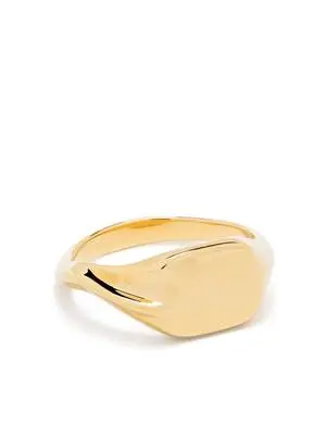 MARIA BLACK Edan Sculpted Signet Ring - Gold