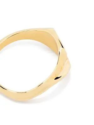 MARIA BLACK Edan Sculpted Signet Ring