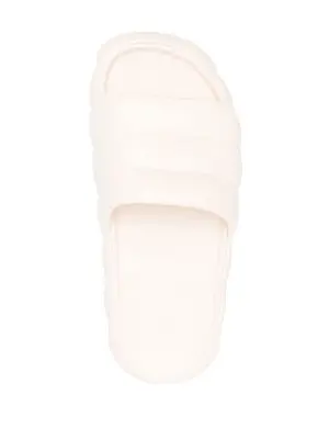 Moncler Lilo Quilted Slides - Neutrals