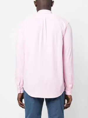Polo Ralph Lauren Embroidered-logo Long-sleeve Shirt - Pink