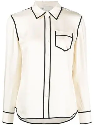 Tory Burch Long-sleeve Silk Shirt