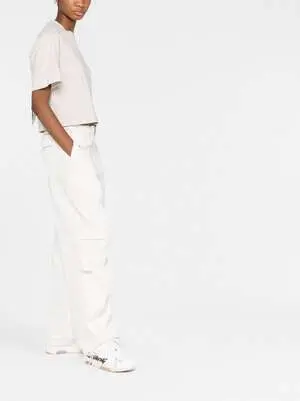 Off-White Butterfly-print Cropped T-shirt