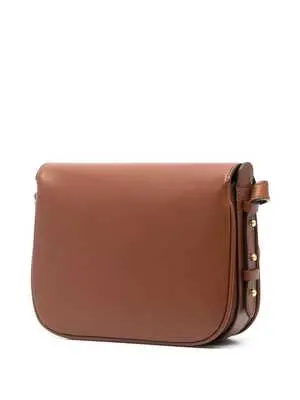 Soeur Leather Crossbody Bag - Brown