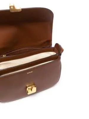 Soeur Leather Crossbody Bag - Brown